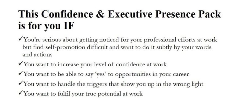 How to demonstrate confidence for Professional Success