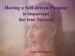 Having a Self Driven Purpose is important for true Success Karmic Ally ...